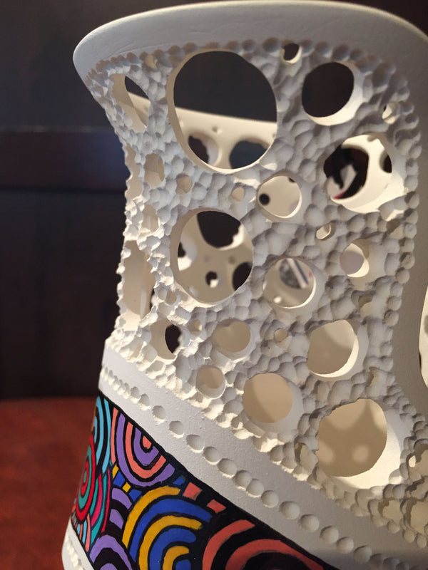 Miriam Novack - Ceramic Vase #5 - Somewhere Along The Way